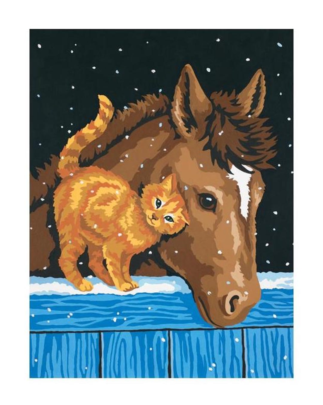 DMG DIY Paint Works Pony & Kitten Kids Paint by Number Craft Kit - Etsy