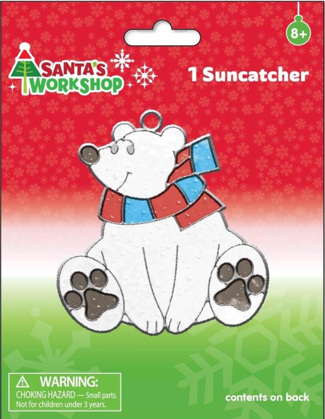 DIY Colorbok Polar Bear Christmas Holiday Suncatcher Kit Kids Craft ...