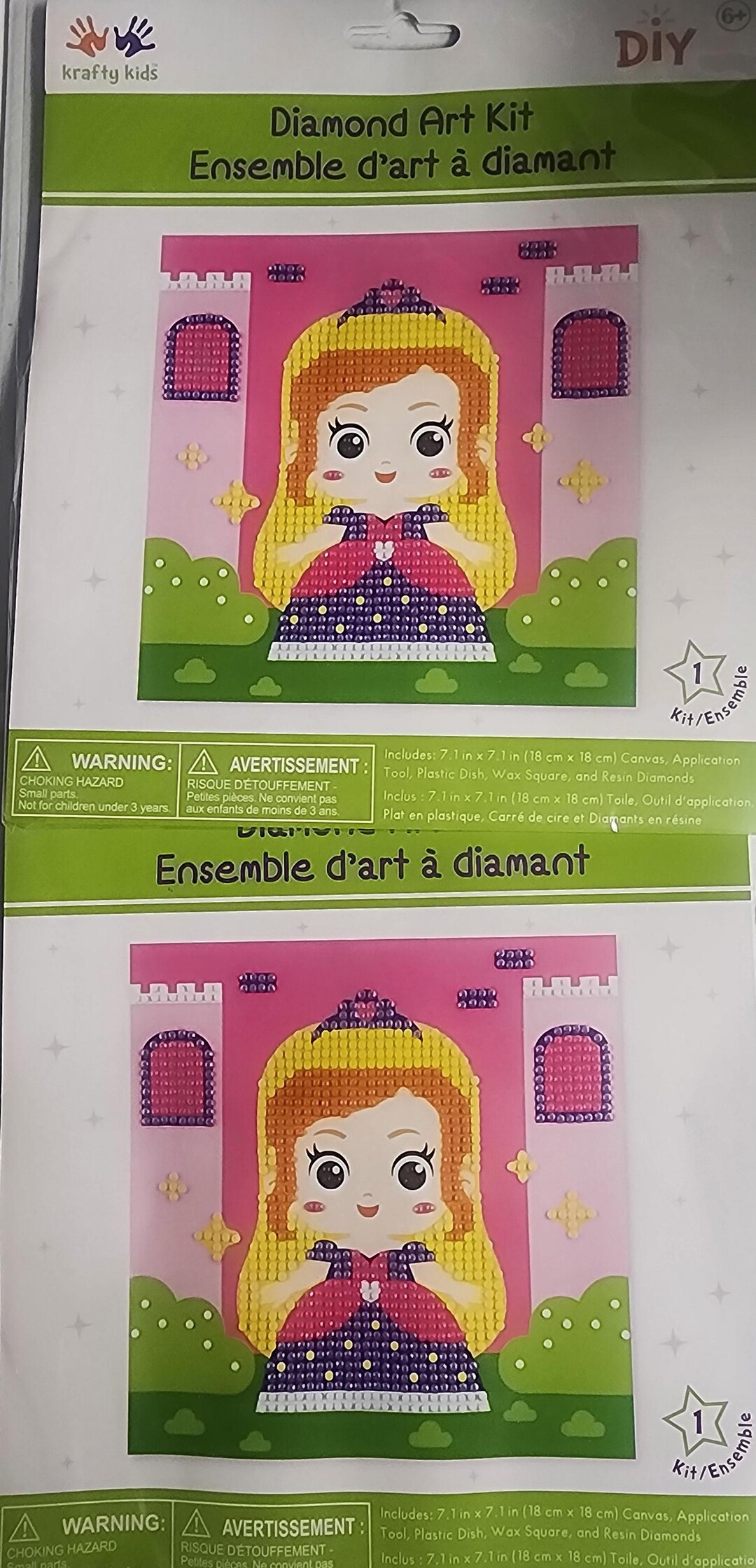 DIY Krafty Kids Princess Diamond Art Craft Kit Bundle Lot - Etsy