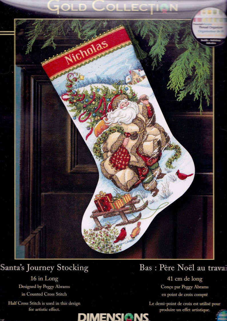 DIY Dimensions Santas Journey Christmas Counted Cross Stitch - Etsy