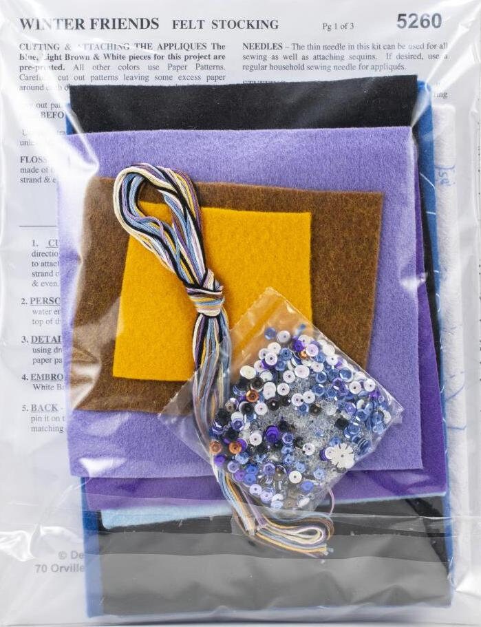 DIY Design Works Winter Friends Snowman Penguin Christmas Felt - Etsy