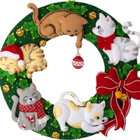 Cat Wreath - Etsy