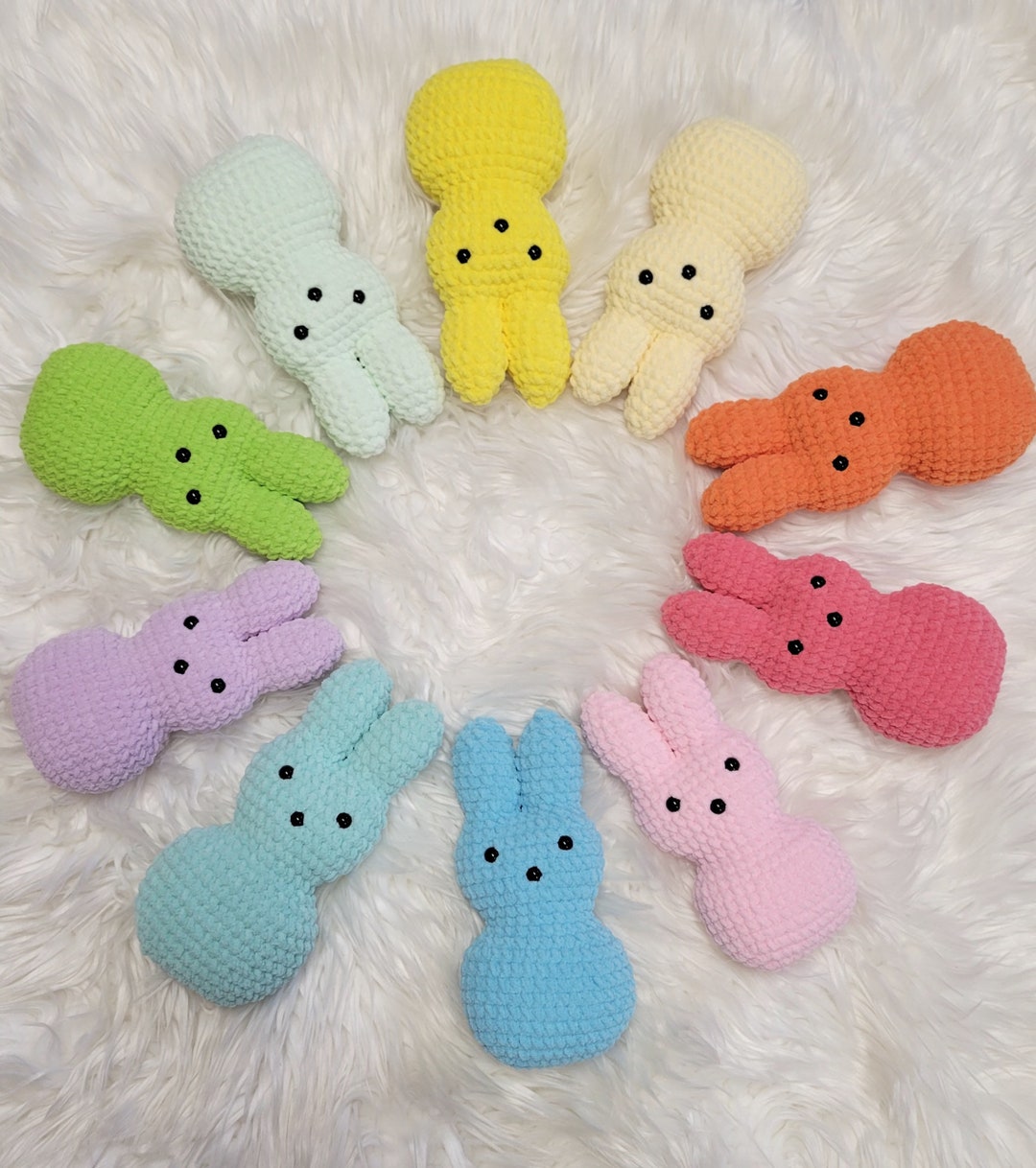 Crocheted Mini Bunny Peeps - Etsy