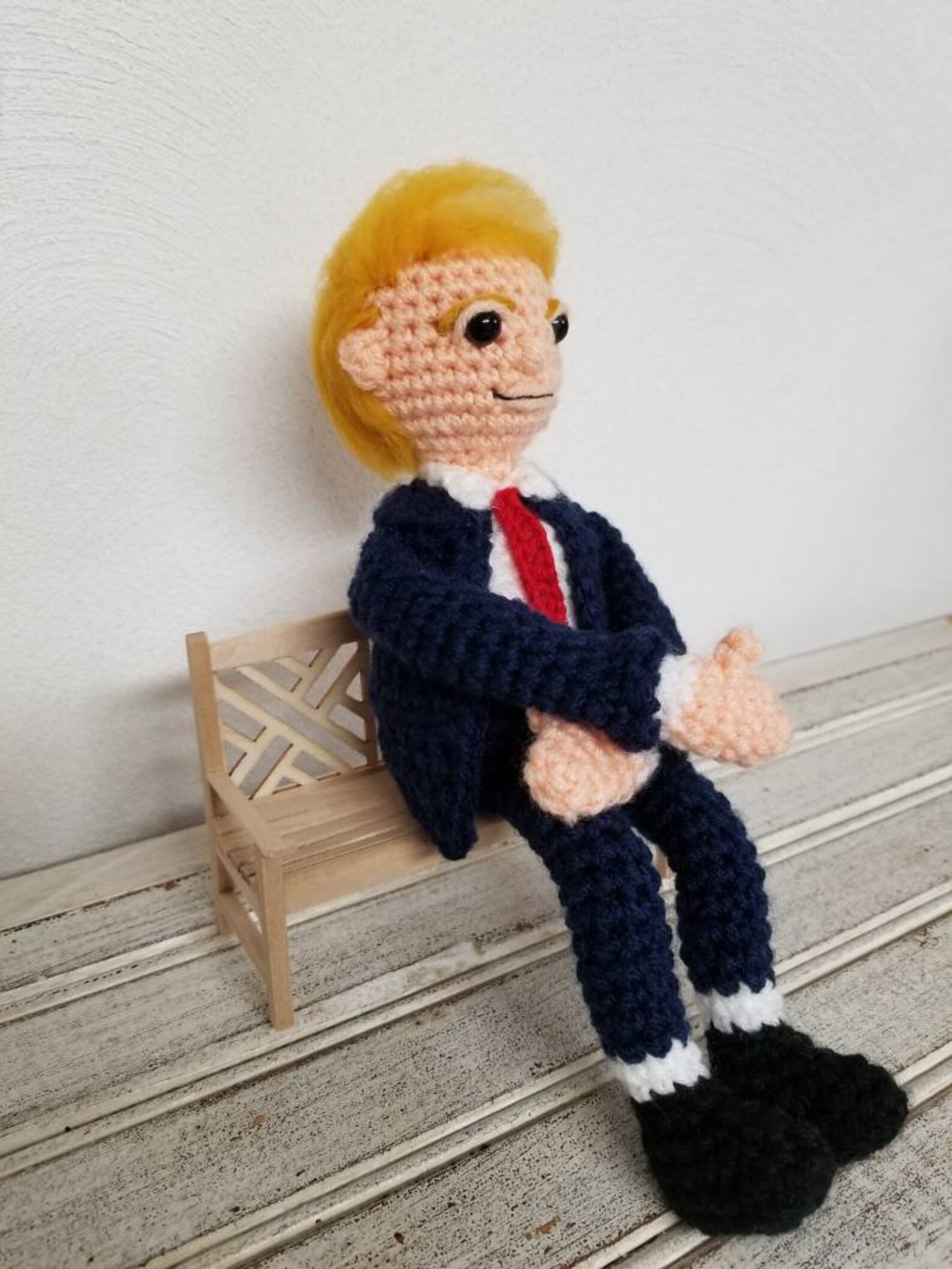 Crocheted Trump amigurumi | Etsy