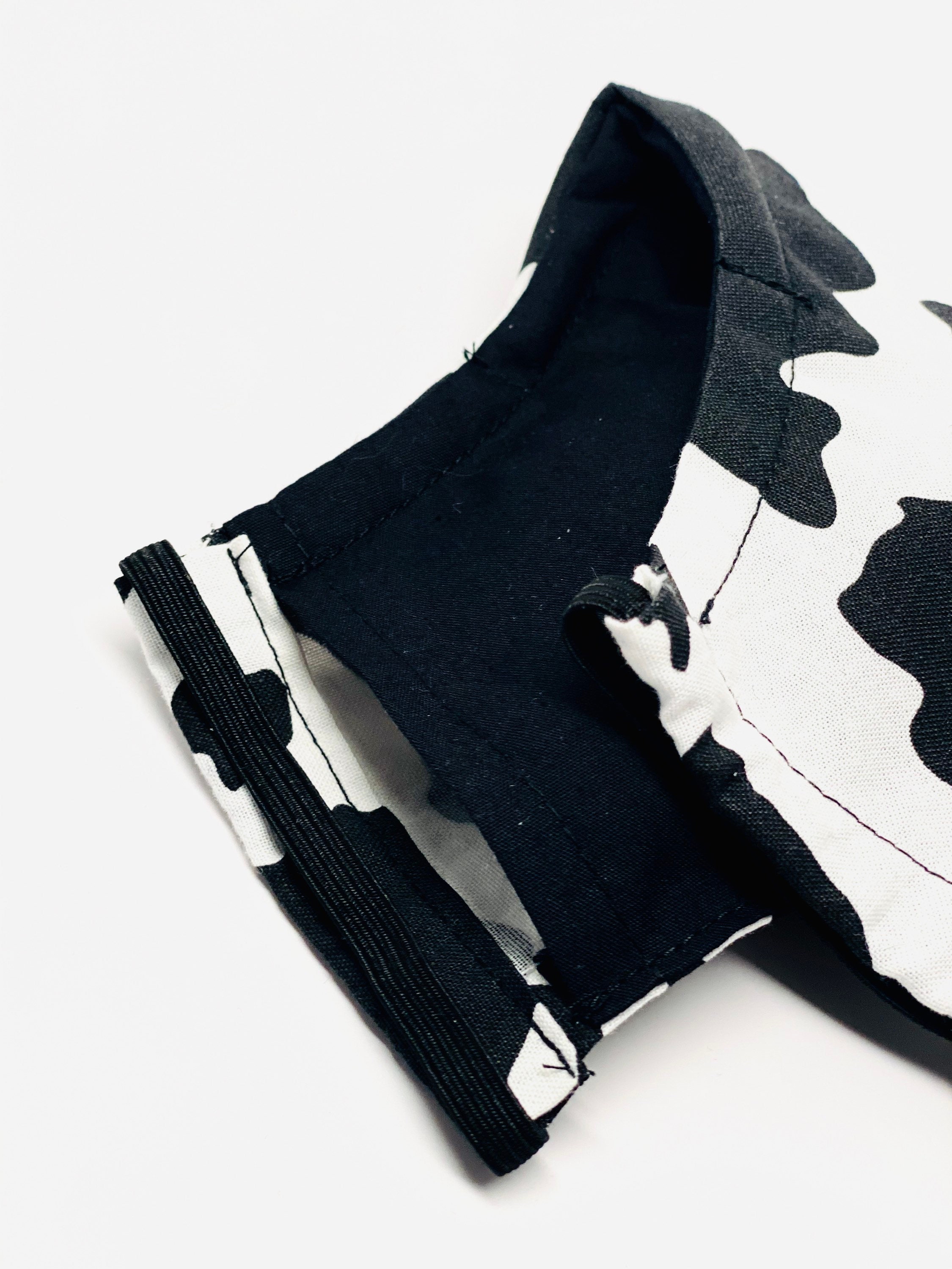 Cow Print Face Mask XS/S/M/L 100% Cotton With Opening for - Etsy