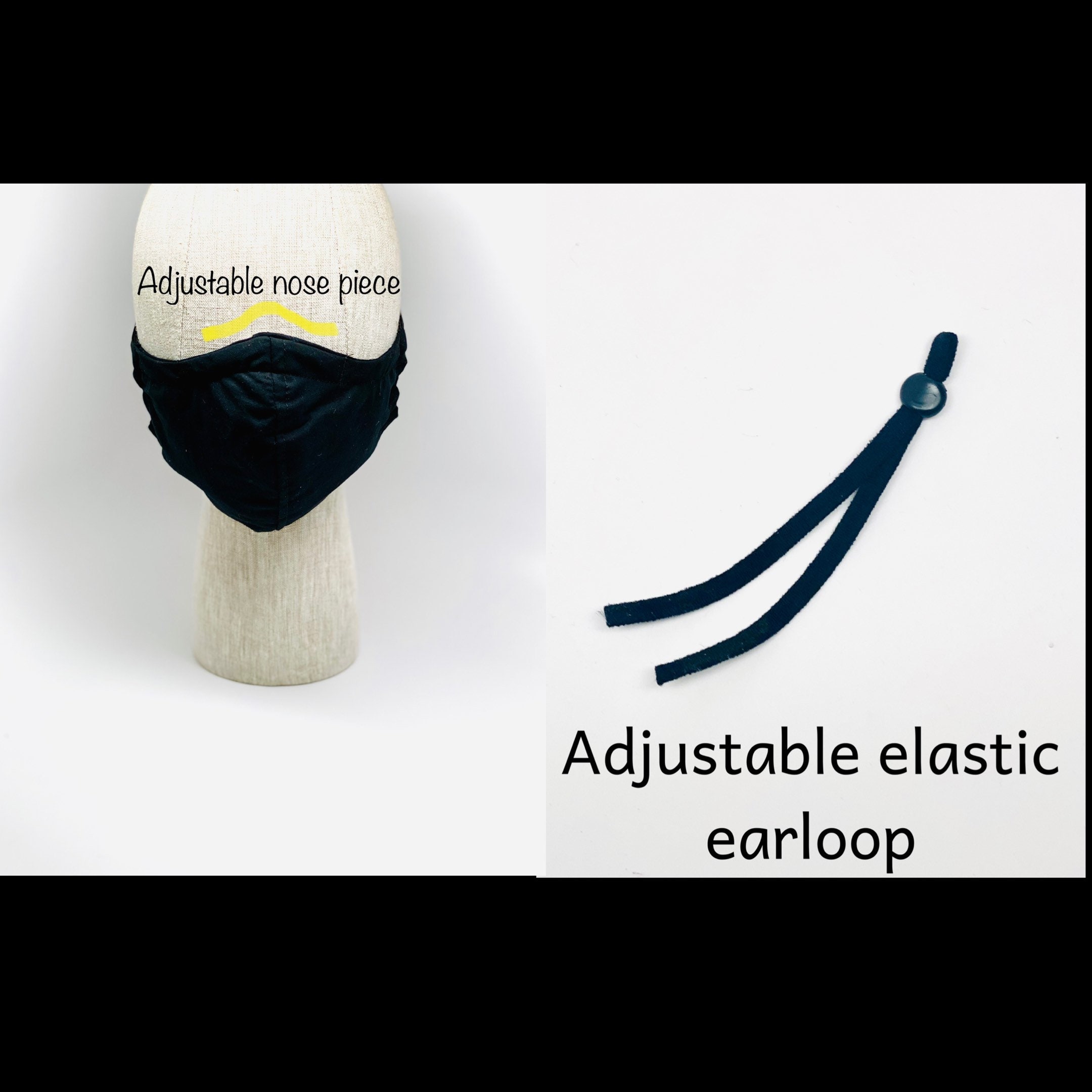 Cow Print Face Mask XS/S/M/L 100% Cotton With Opening for - Etsy