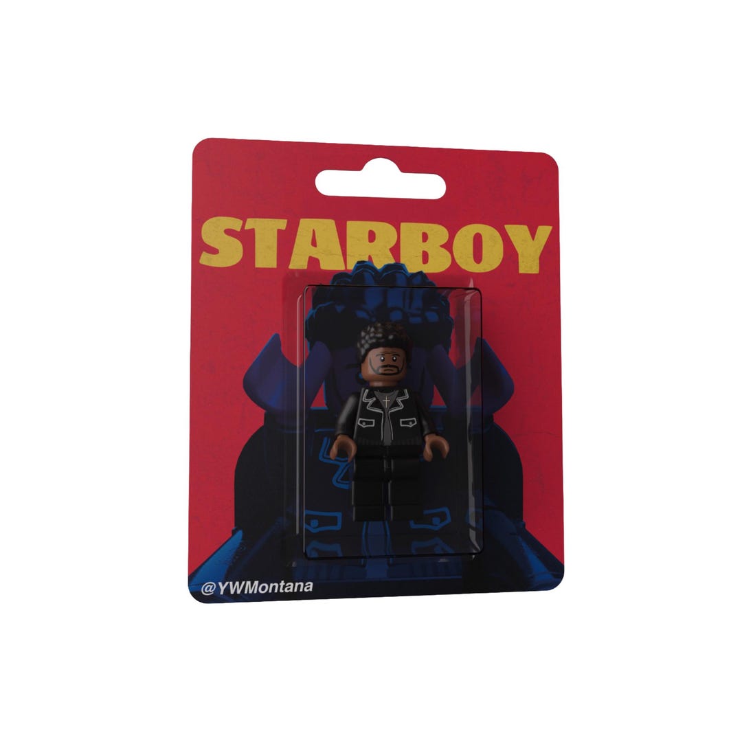 The Weeknd, Starboy Mini Figure | Custom LEGO Figurine | Handmade Music ...