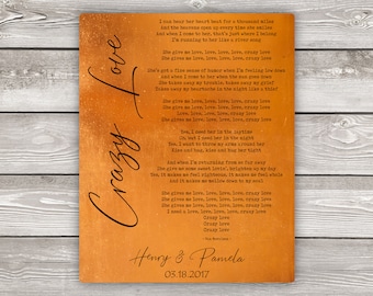 Custom Song Plaque Acrylic Song Plaque Unique Wedding Gift Gift for Her ...