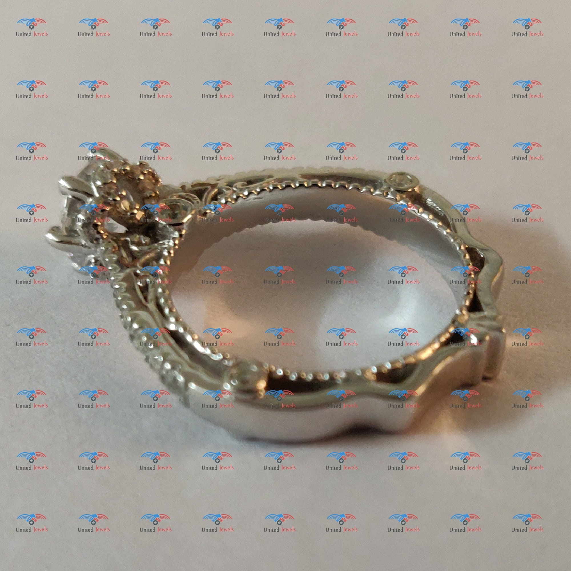 Antique Vintage Replica Rings 2.00 Carat Round Diamond Floral - Etsy