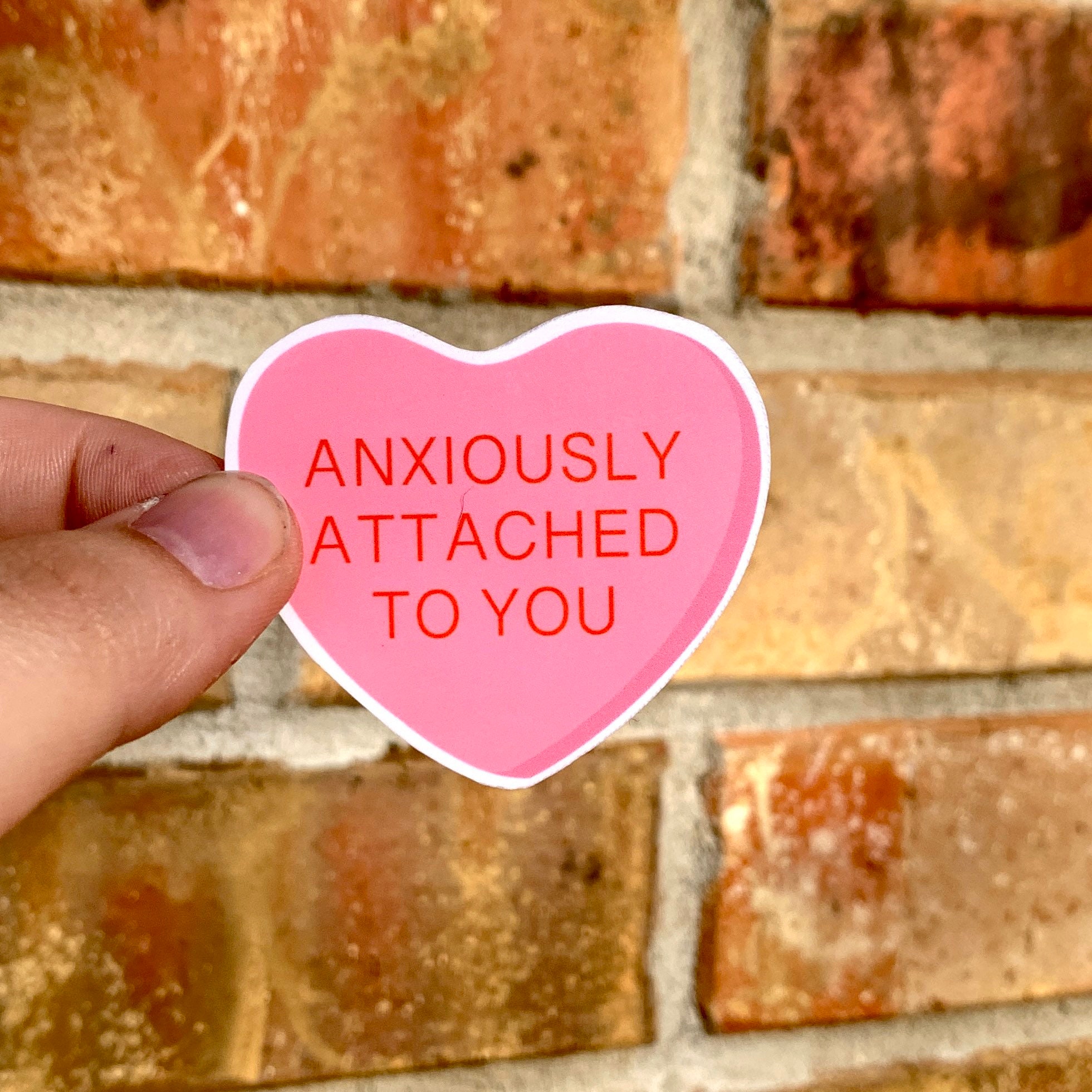 Anxious Attachment Sticker Mental Health Valentines Humor - Etsy