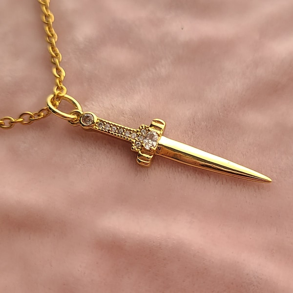 Dagger Necklace - Etsy