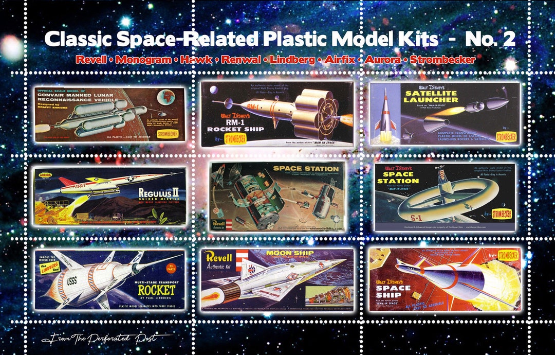 Vintage Plastic Model Box Art - Space (no. 2) - (artistamps ...