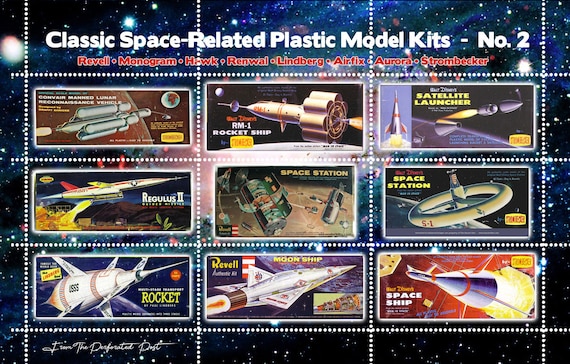 Vintage Plastic Model Box Art Space no. 2 artistamps - Etsy UK