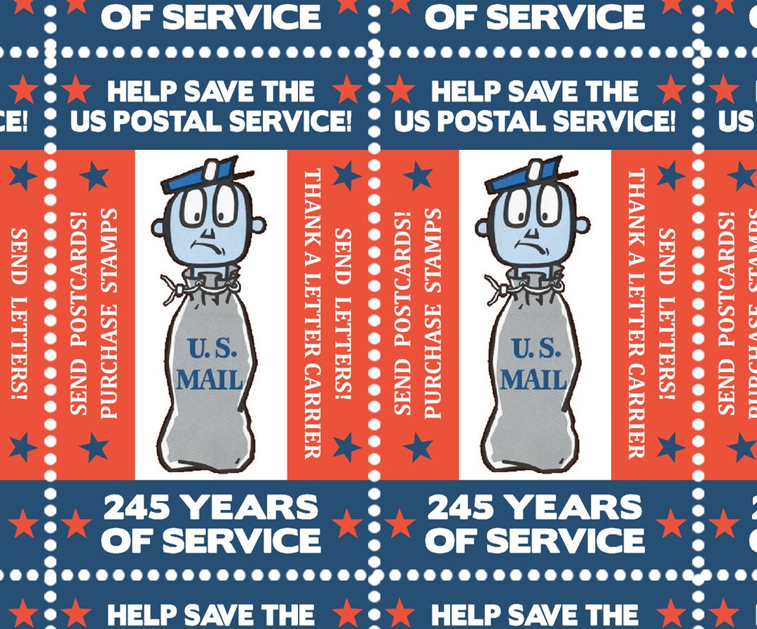 SAVE Our Postal Service #2 - Buy Stamps! - Send Letters! Artistamps ...