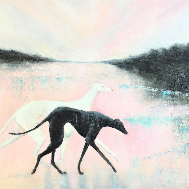 Greyhound Print - Etsy
