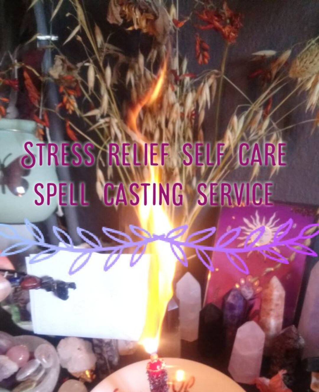 Stress Relief/self Care Candle Witchcraft Spell Photos - Etsy UK