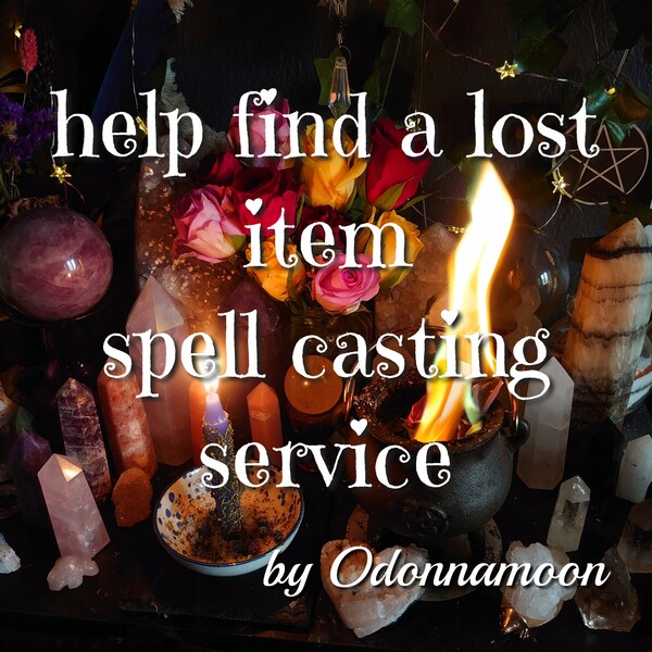 Lost Items Spell - Etsy