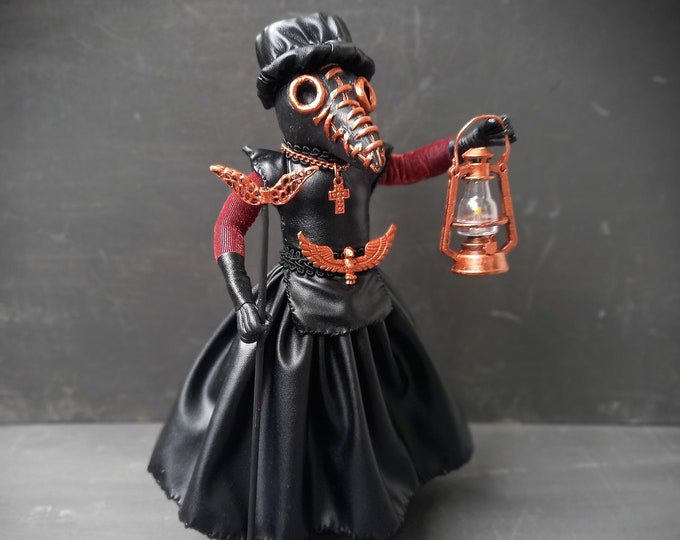 Plague Doctor Art Doll, Plague Nurse, Medieval Decor, Gothic Home Decor ...