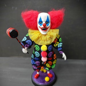 Creepy Clown Doll Scary Clown Figurine Horror Decor Dark - Etsy