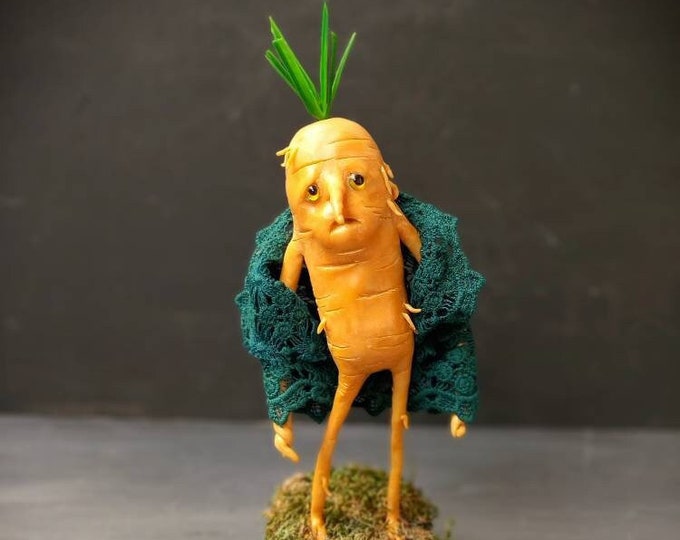 Carrot Decor, Anthropomorphic Doll, Vegetable Art, Creepy Garden - Etsy