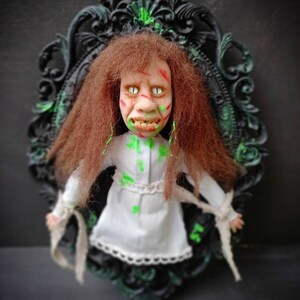 The Exorcist Regan Horror Wall Art, Demon Horror Decor, Gothic Doll - Etsy