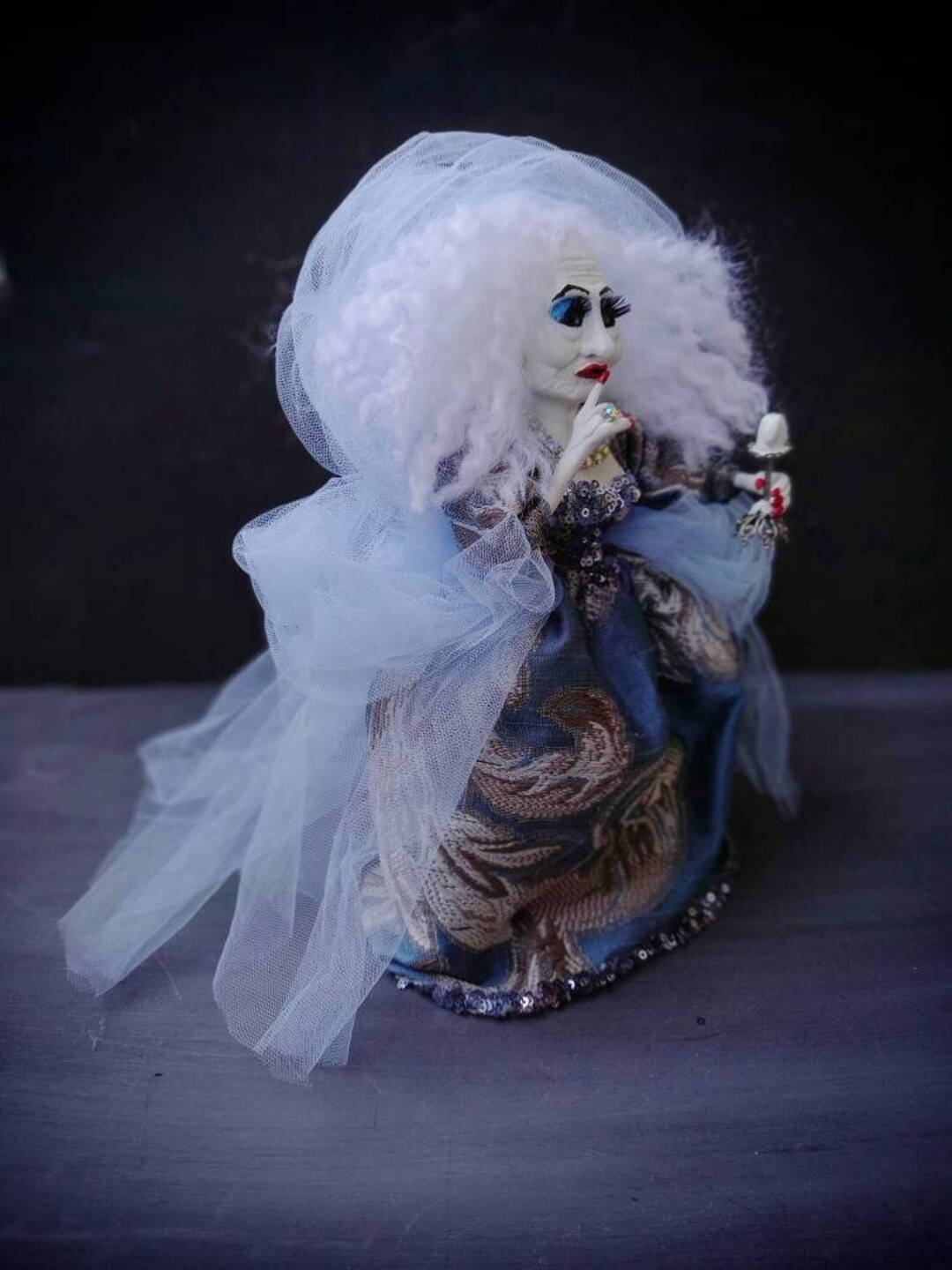 Ghost Art Doll Haunted Doll Fantasy Art Ghost Decor Etsy