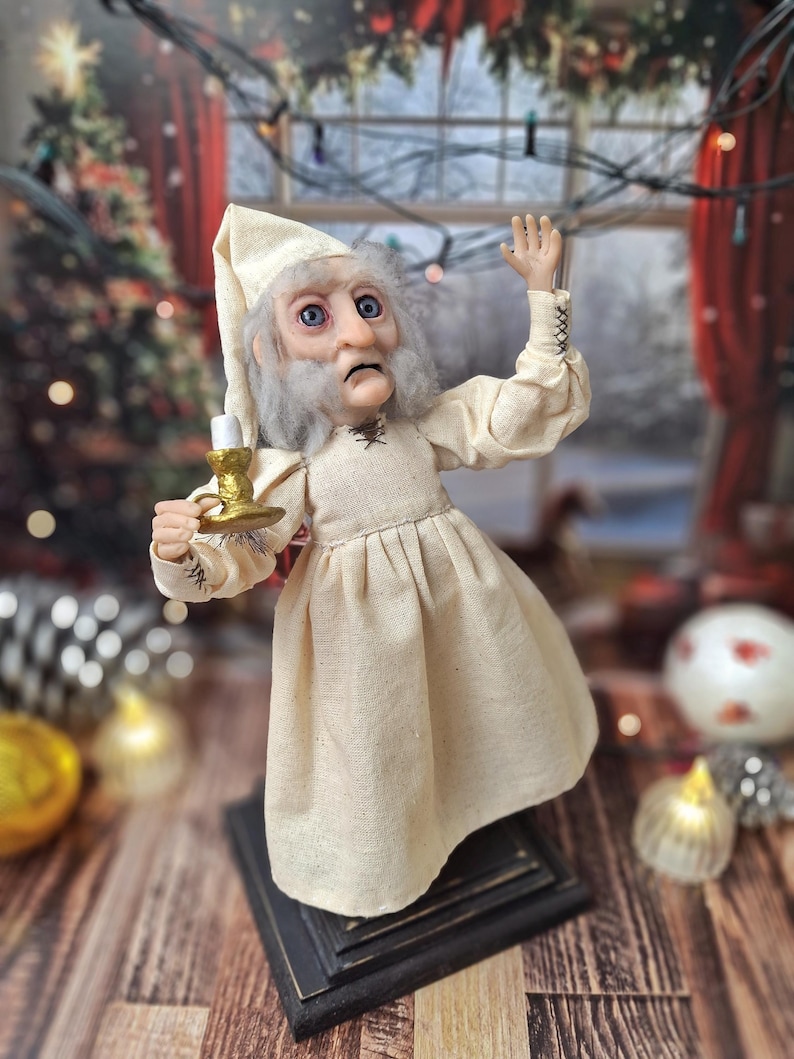 Handcrafted Ebenezer Scrooge Art Doll - Unique Christmas Decor - Etsy