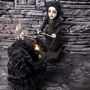 Haunting Gothic Vampire Baby Doll: Eerie Halloween Decor, Creepy Art ...