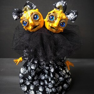Pumpkin Doll Siamese Twins Conjoined Twins Halloween Decor - Etsy