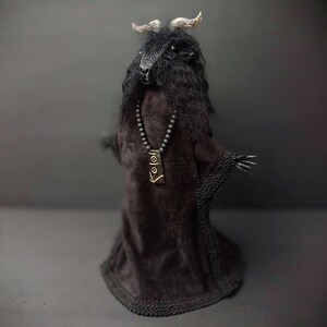 Black Phillip Goat Art Doll, the Witch, Baphomet, Gothic Decor ...