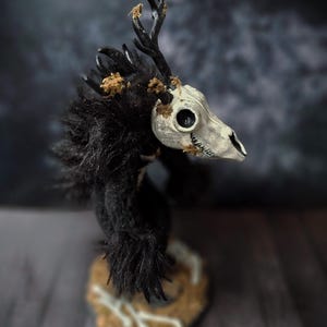 Wendigo Cryptid Art Doll – Gothic Forest Creature Figurine | Handmade ...