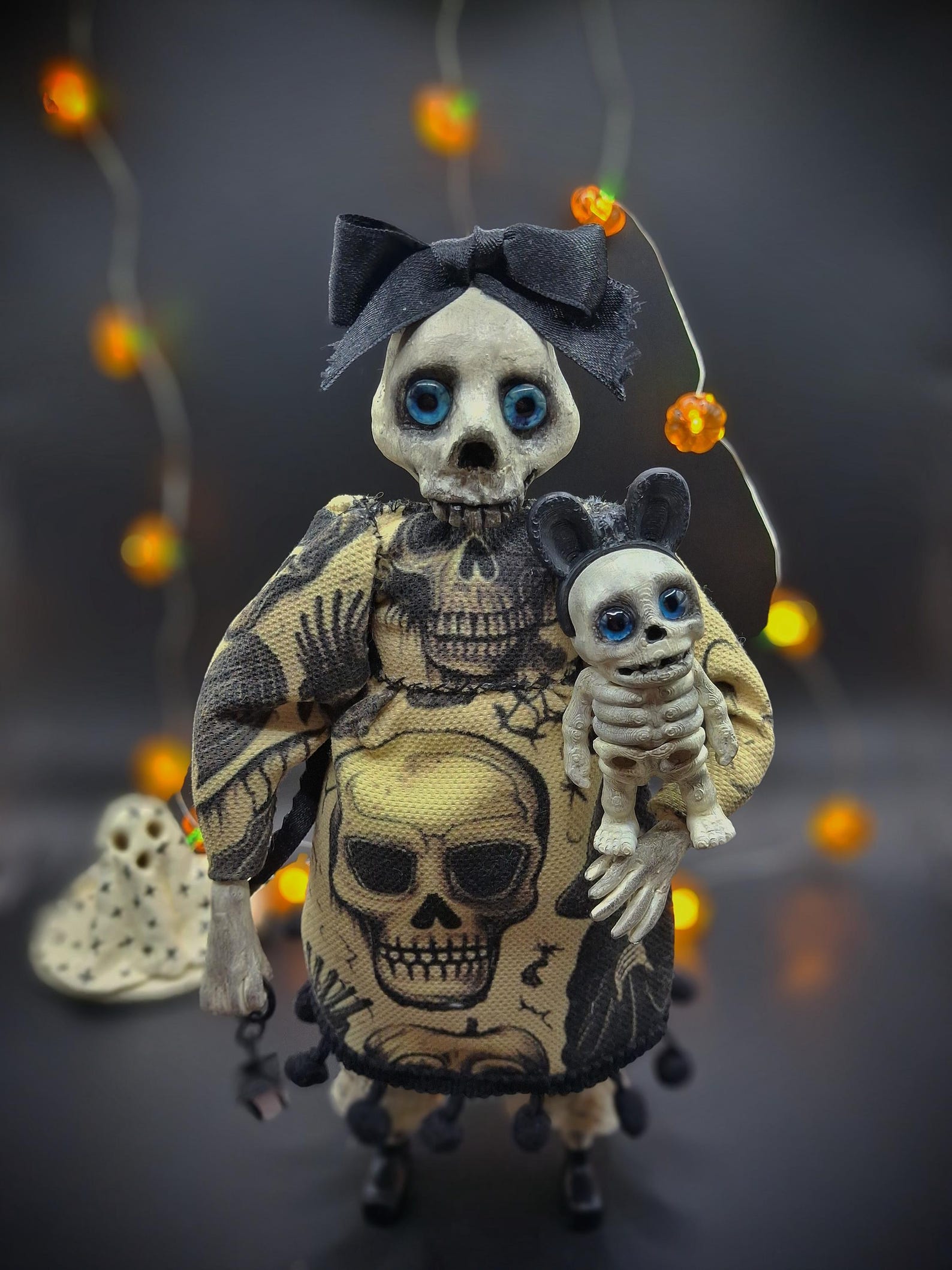 Handcrafted Skeleton Doll for Halloween Art & Decor - Etsy