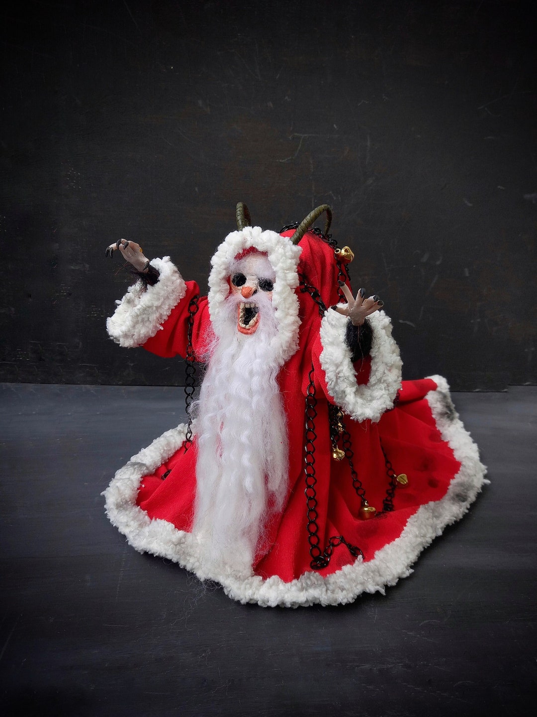 Krampus Figurine, Creepy Christmas, Horror Christmas, Bad Santa, Evil ...