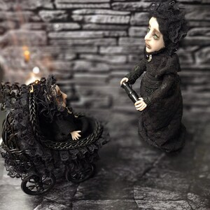 Haunting Gothic Vampire Baby Doll: Eerie Halloween Decor, Creepy Art ...