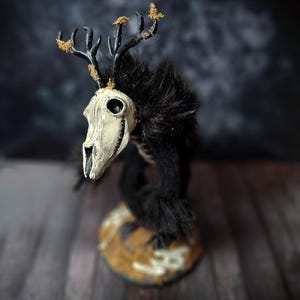 Wendigo Cryptid Art Doll – Gothic Forest Creature Figurine | Handmade ...