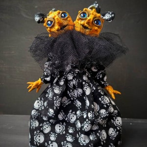 Pumpkin Doll Siamese Twins Conjoined Twins Halloween Decor - Etsy
