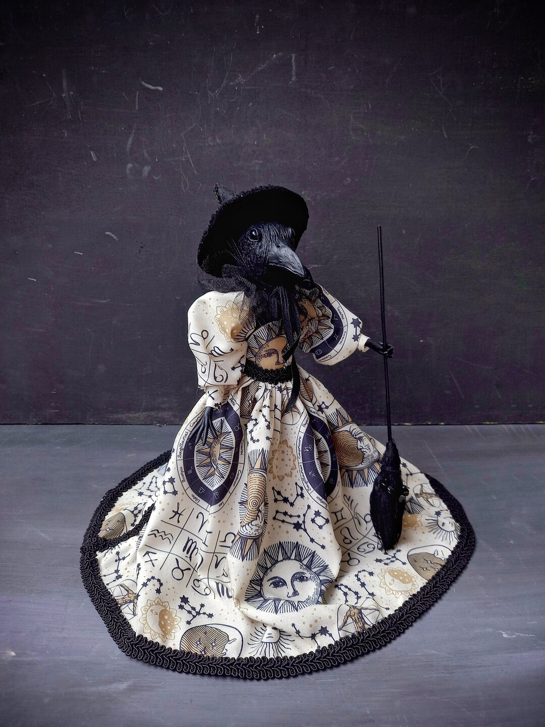 Anthropomorphic Crow Art Doll Raven Doll Witch Ooak Doll - Etsy
