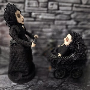 Haunting Gothic Vampire Baby Doll: Eerie Halloween Decor, Creepy Art ...