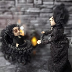 Haunting Gothic Vampire Baby Doll: Eerie Halloween Decor, Creepy Art ...