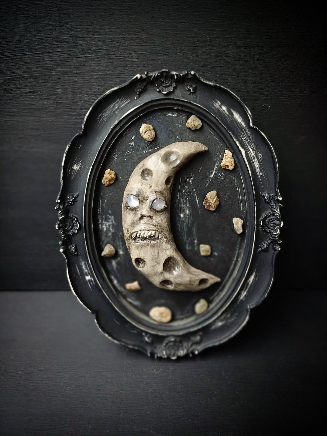 Moon Wall Art Gothic Decor, Moon Phase, Crescent Moon Gothic Doll - Etsy