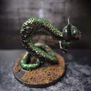 Tatzelwurm Cryptid Doll – Mythical Forest Creature | Cryptozoology Art Collectible & Dark ...