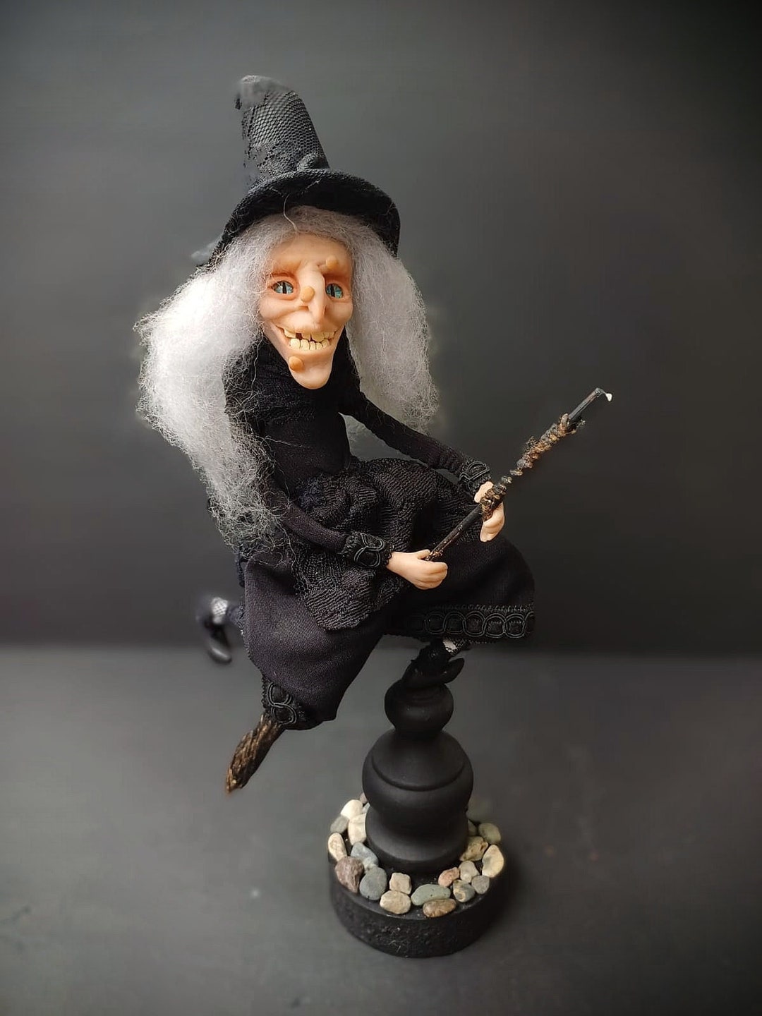 Halloween Witch Doll, Halloween Decor, Witch Figurine, Spooky Halloween ...