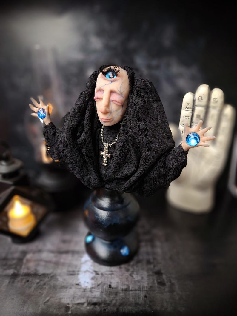 Mystical Fortune Teller Gothic Doll - Unique Art Piece - Etsy