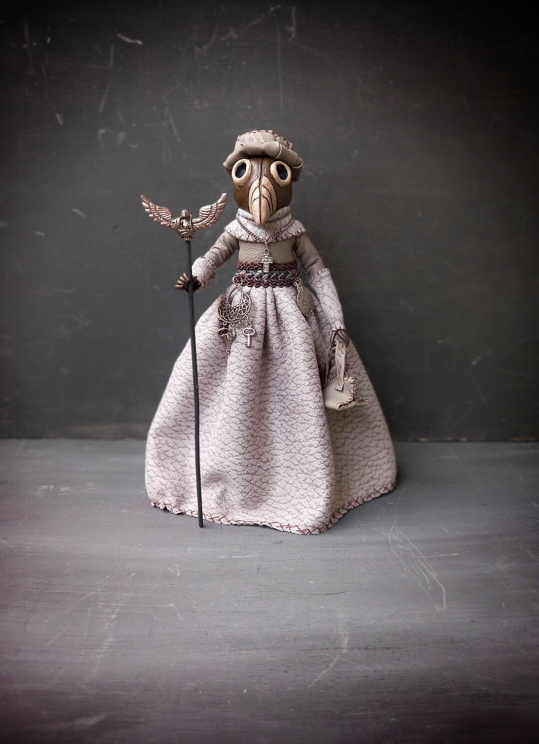 Plague Doctor Art Doll, Plague Nurse, Medieval Decor, Gothic Home Decor ...