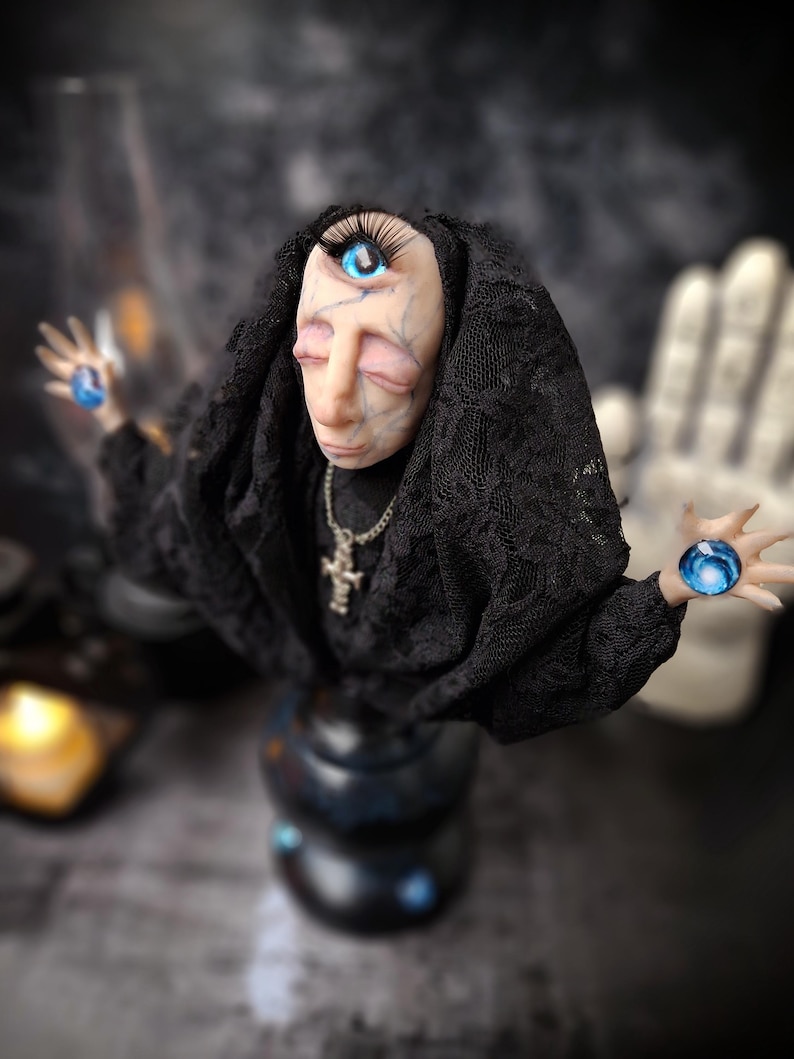 Mystical Fortune Teller Gothic Doll - Unique Art Piece - Etsy
