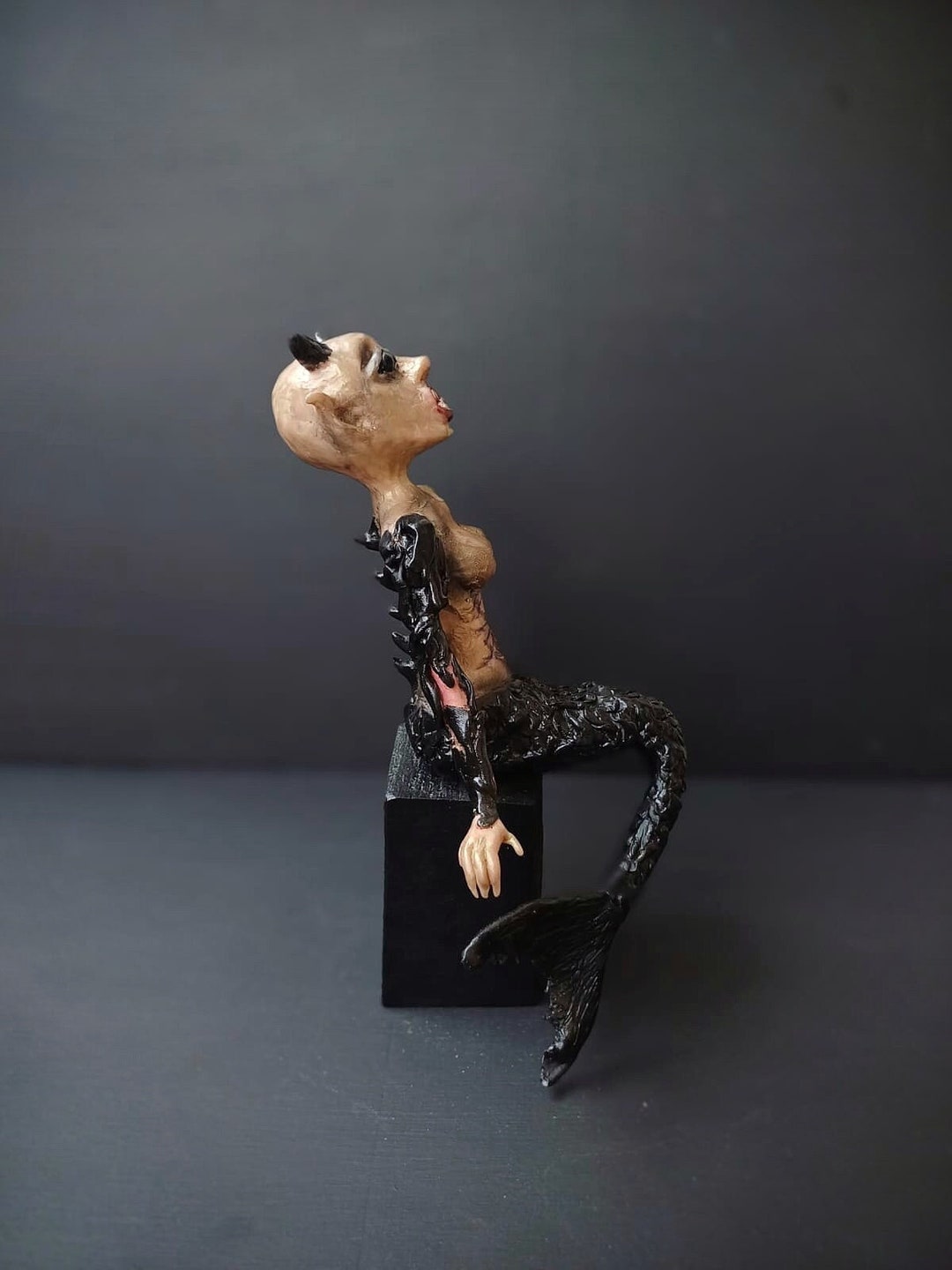 Mermaid Siren Statue, Gothic Home Decor, Siren Head, Gothic Home Decor ...