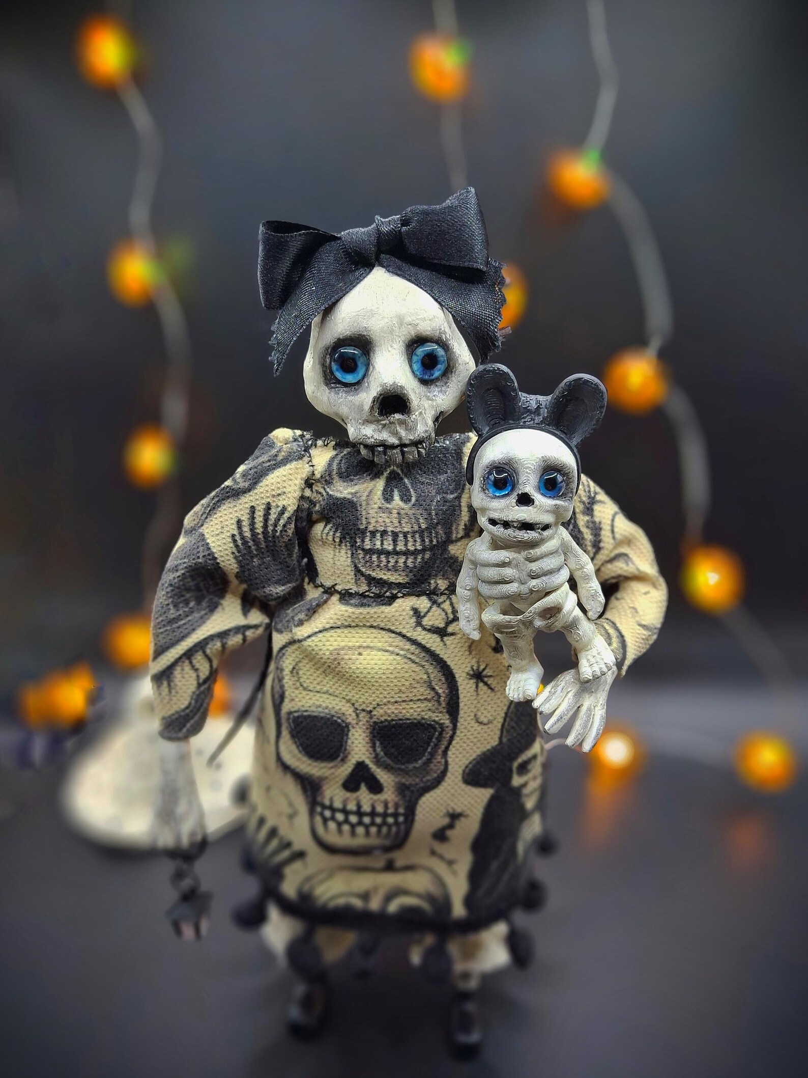 Handcrafted Skeleton Doll for Halloween Art & Decor - Etsy