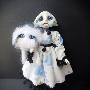 Cloud Poseable Art Doll, Sky Art, Rainy Day - Etsy