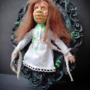 The Exorcist Regan Horror Wall Art, Demon Horror Decor, Gothic Doll - Etsy