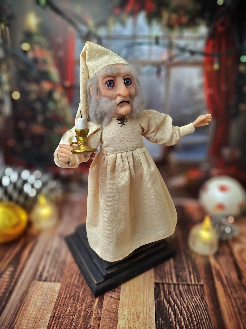Handcrafted Ebenezer Scrooge Art Doll - Unique Christmas Decor - Etsy